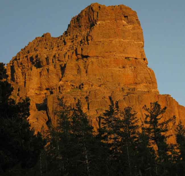 Round Lake, backpacking Meiss Roadless Country up Christmas Valley
